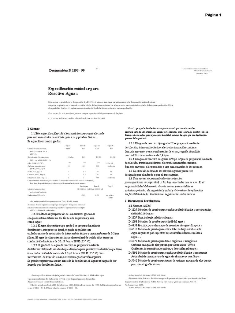 ASTM Traducido | PDF | Reactivo | Agua