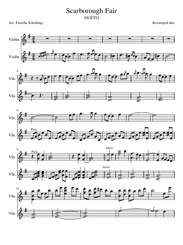 Scarborough Fair - Viol2 | PDF | String Instruments