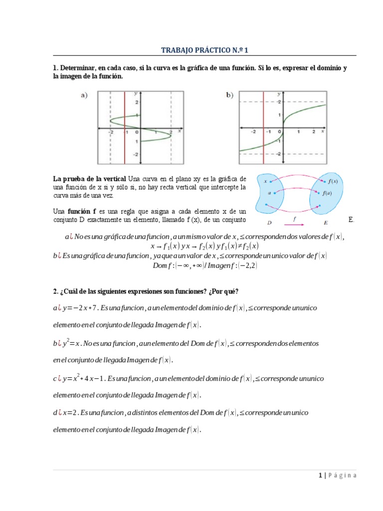 TP Nº1 Matematica I | PDF | Función (Matemáticas) | Matemática Elemental
