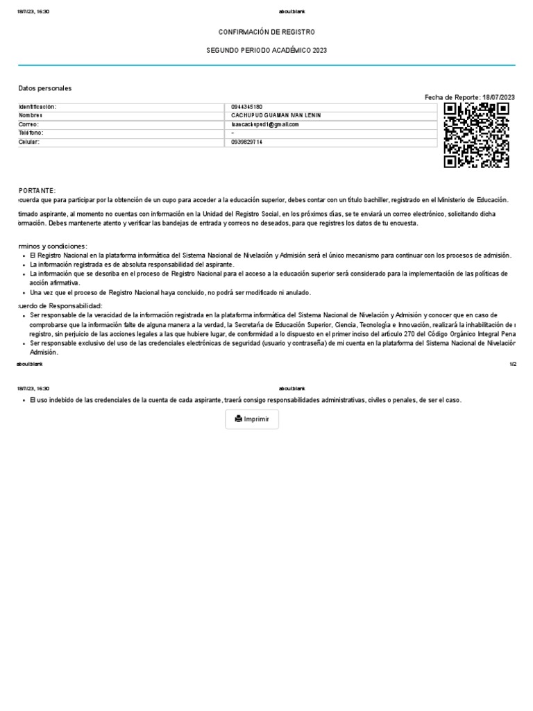 Registro Unico Naional Pdf Informática