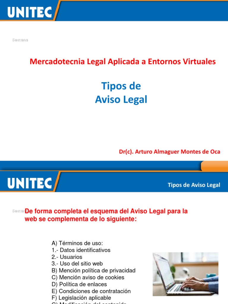 Tipos de Aviso Legal | PDF