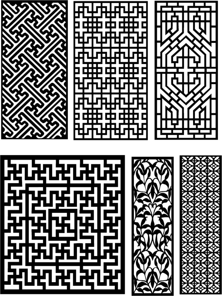 CNC Cutting Designs Patterns PDF | PDF