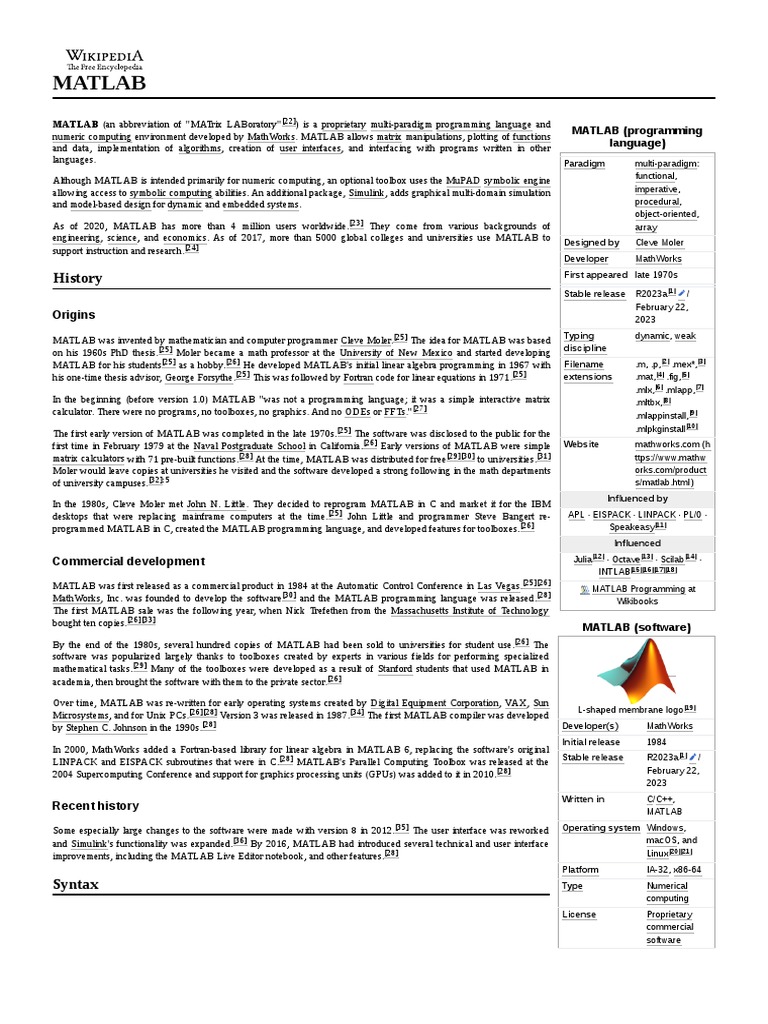 MATLAB | PDF | Matlab | Computing