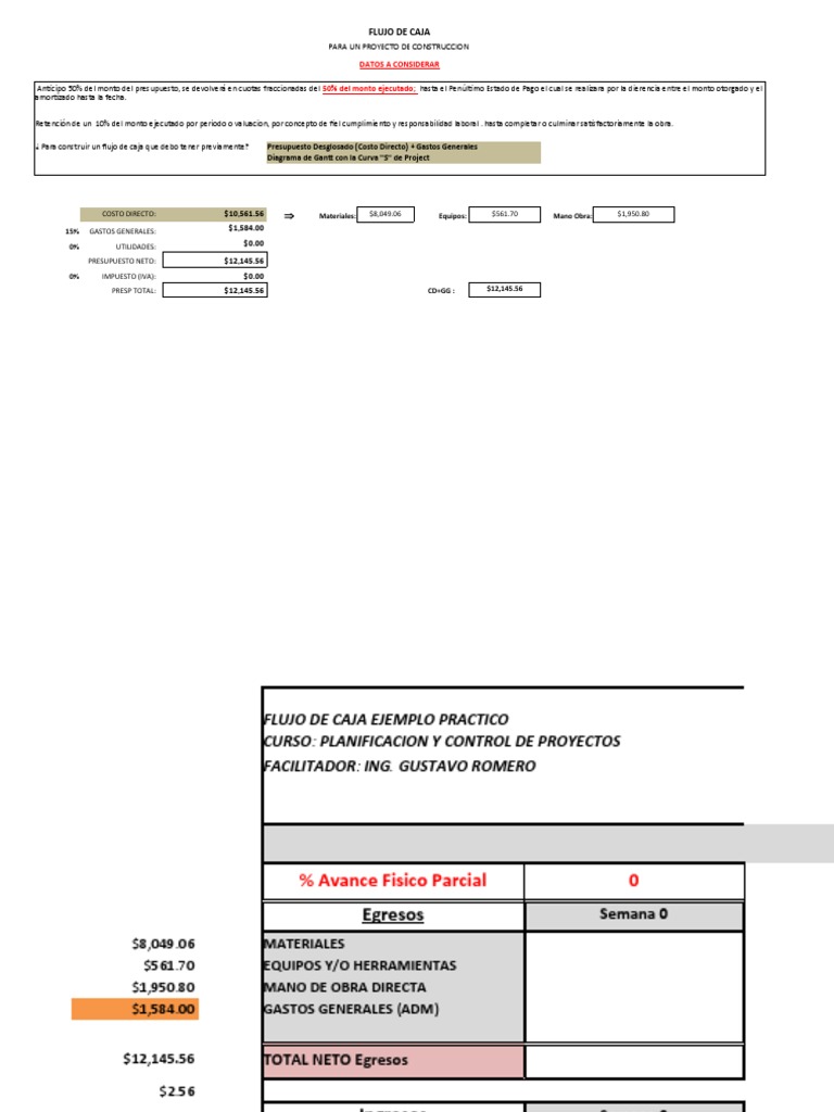 Prueba de Flujo de Caja | Descargar gratis PDF | Presupuesto ...