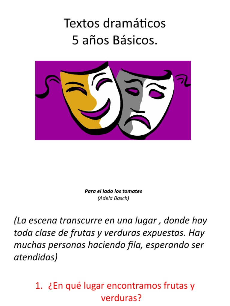 Textos Dramáticos 5 Años | PDF