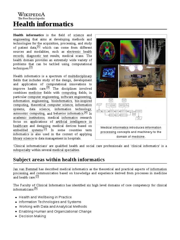 Health Informatics | PDF | Health Informatics | Electronic Health Record