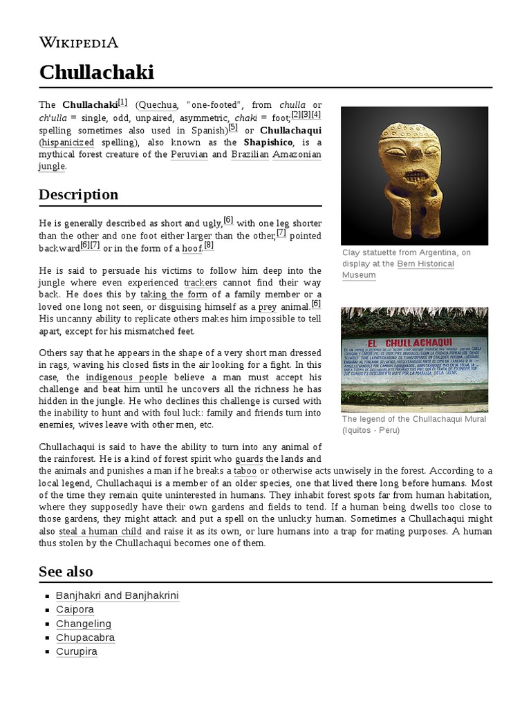 Chullachaki | PDF | Supernatural Legends | Legends