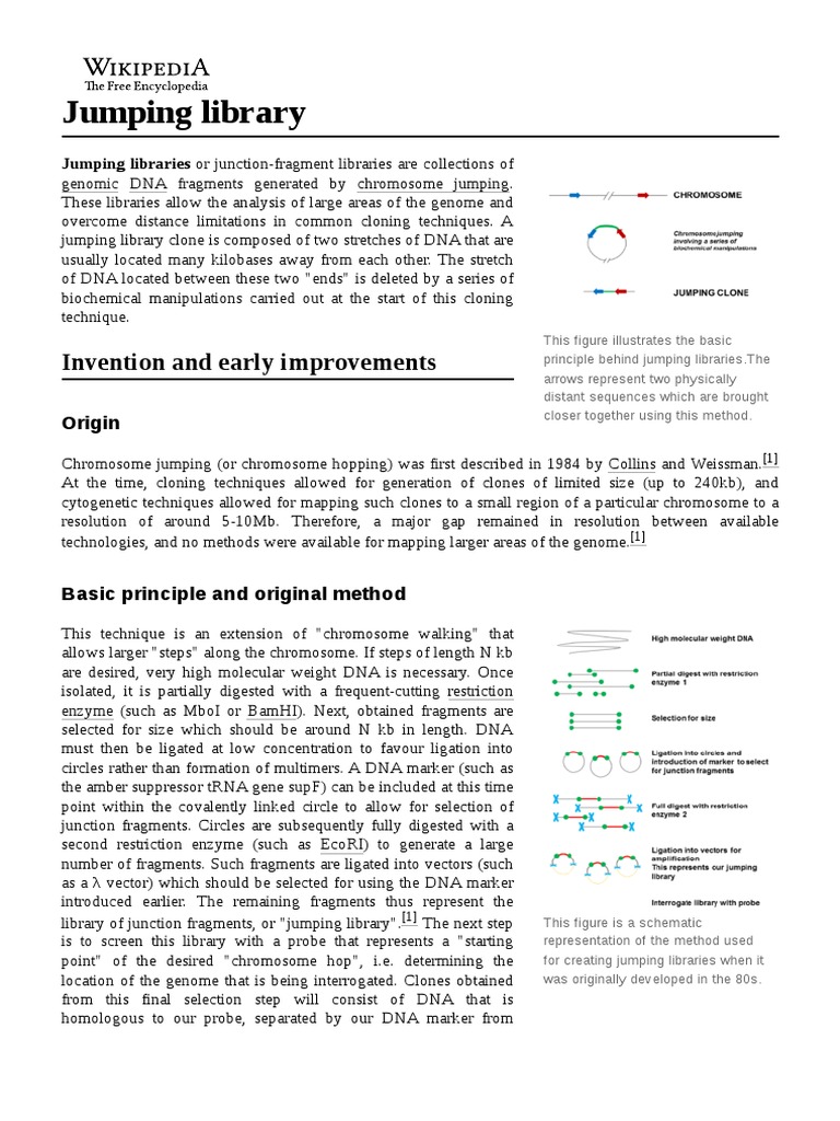 Jumping Library | PDF | Molecular Cloning | Macromolecules