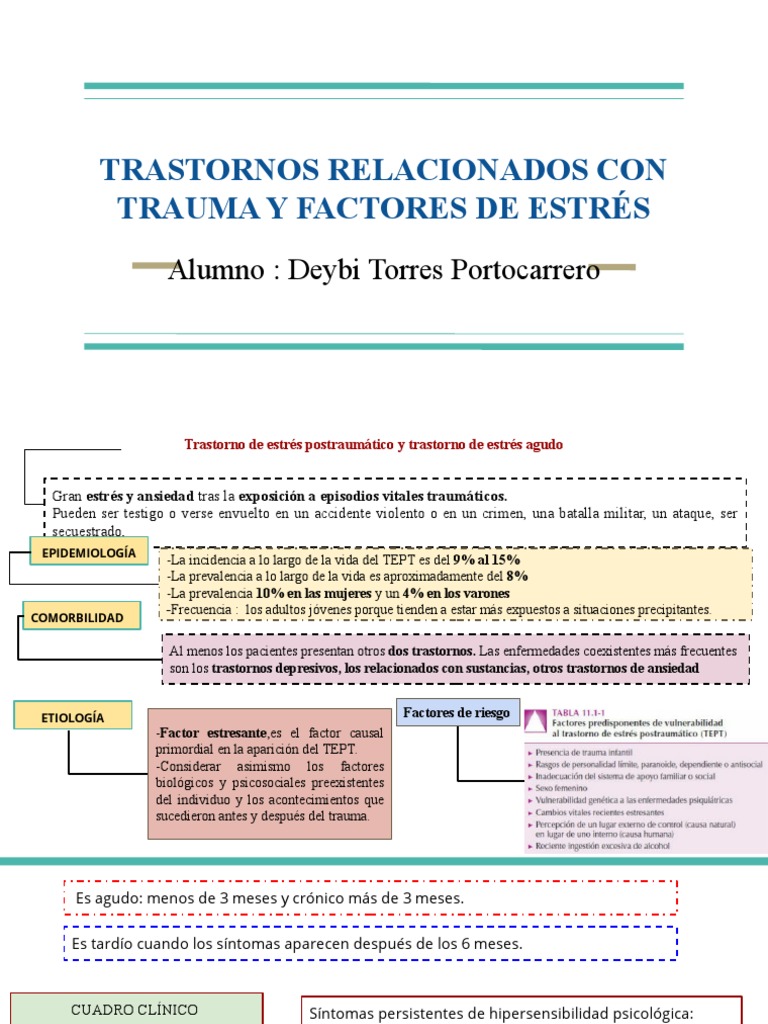 Trastornos Relacionados Con Trauma y Factores de Estrés | PDF | Depresión (estado de ánimo ...