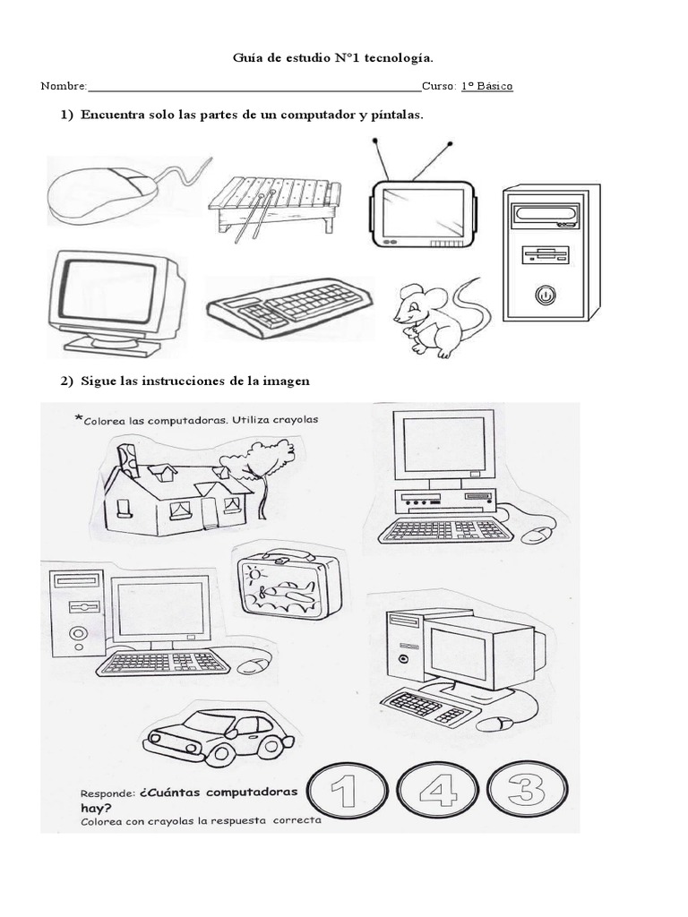Guía Tecnología 1° Básico | PDF
