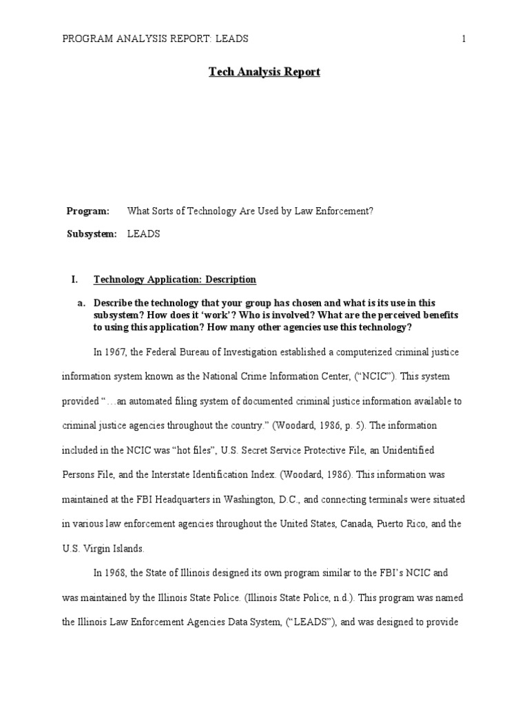 LEADS Certification and Usage in Law Enforcement | PDF | Police | Detective