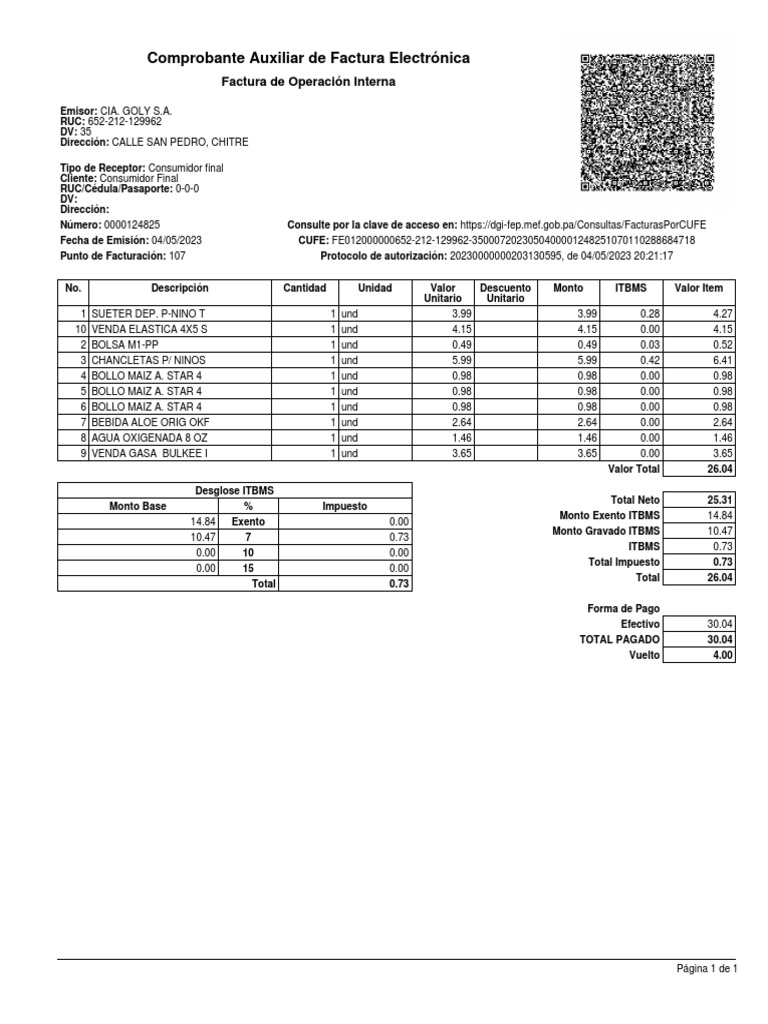 Fe 20230000000203130595 | PDF | Contabilidad