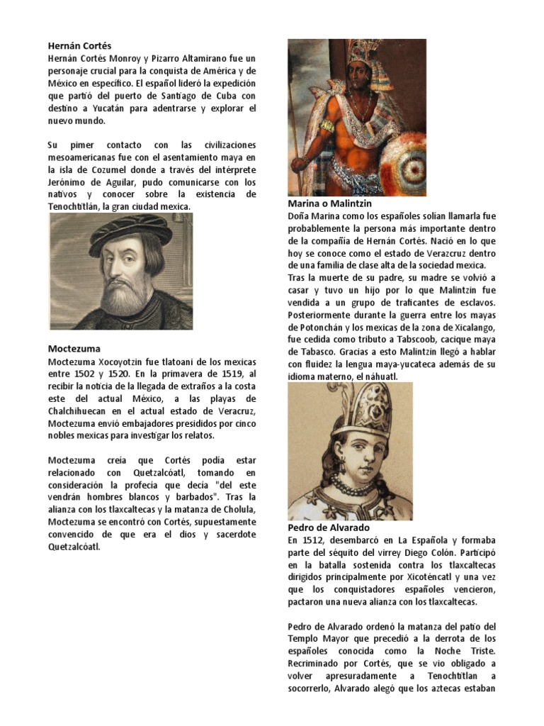 Biografía de Hernán Cortés resumida | PDF | Hernán Cortés | México
