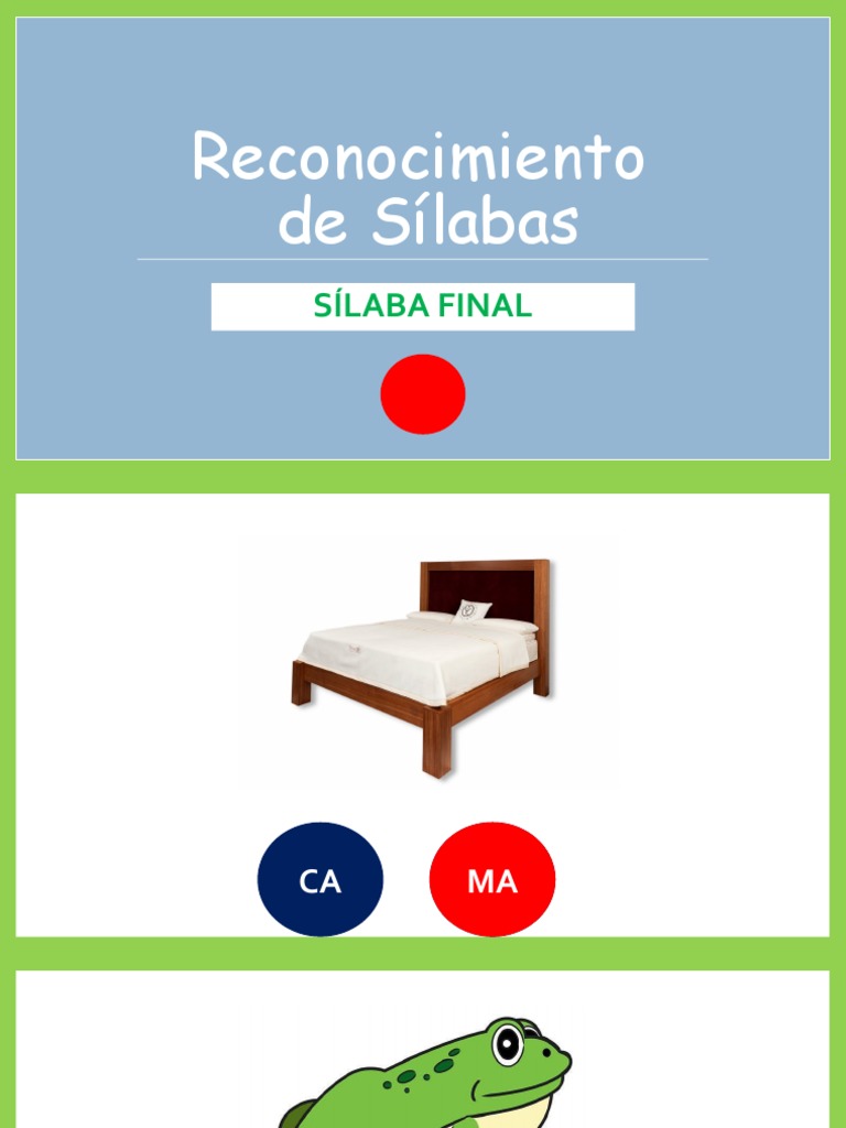 Reconocimiento de Sílabas (Final) | PDF