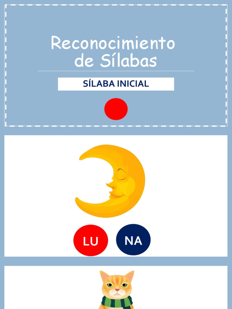 Reconocimiento de Sílabas (Inicial) | PDF