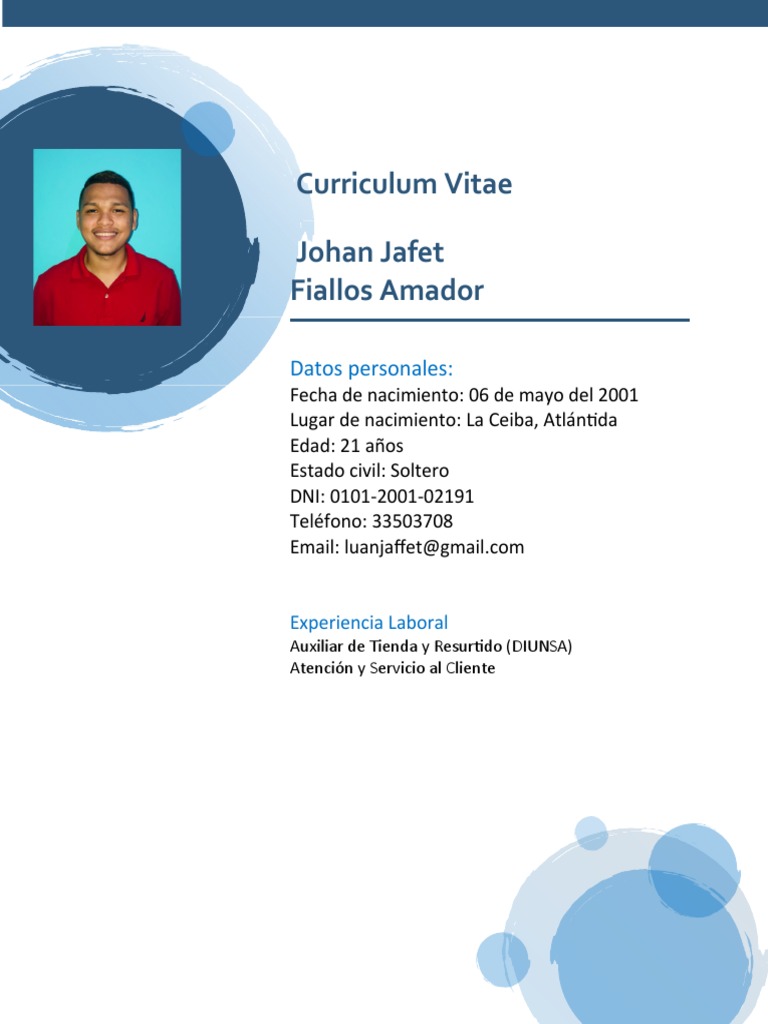 CV Johan Fiallos - Docx - Word | PDF | Ciencias sociales | Relaciones ...