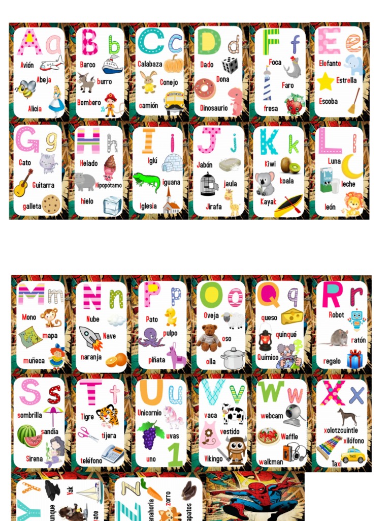 Abecedario Spiderman | PDF