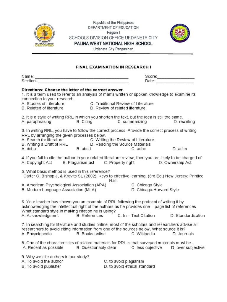 PR1 Pre Final | PDF | Citation | Cognition