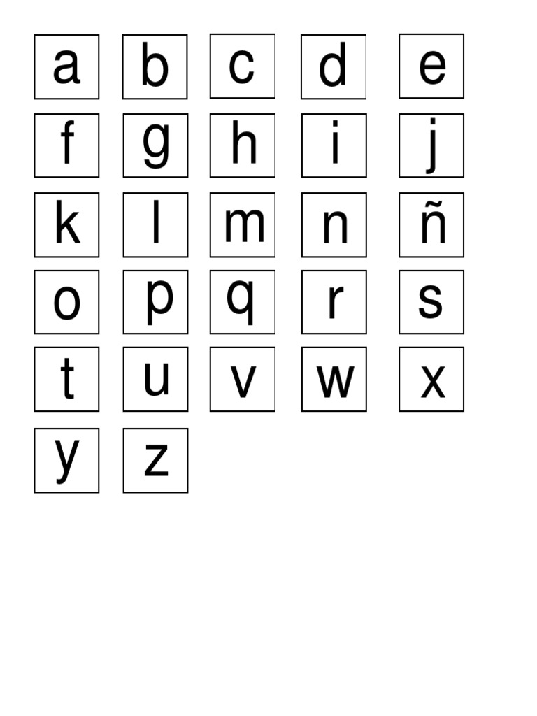 Abecedario Letras para Imprimir | PDF