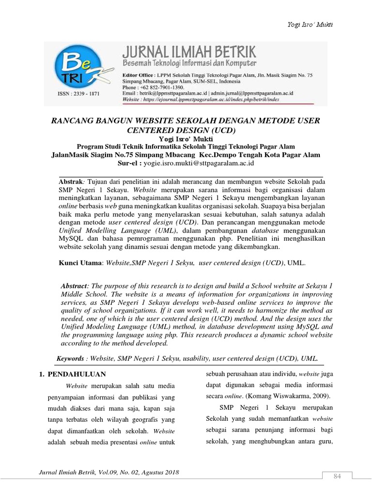 Rancang Bangun Website Sekolah UCD | PDF | Seni