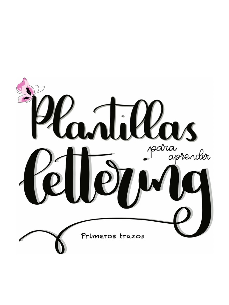 Plantillas Lettering Trazos Bc3a1sicos Complet | PDF