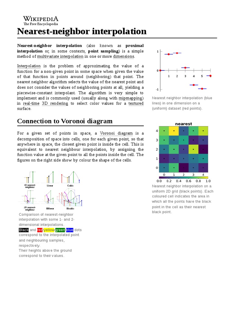 Nearest-Neighbor Interpolation | PDF | Computer Graphics | Algorithms And Data Structures