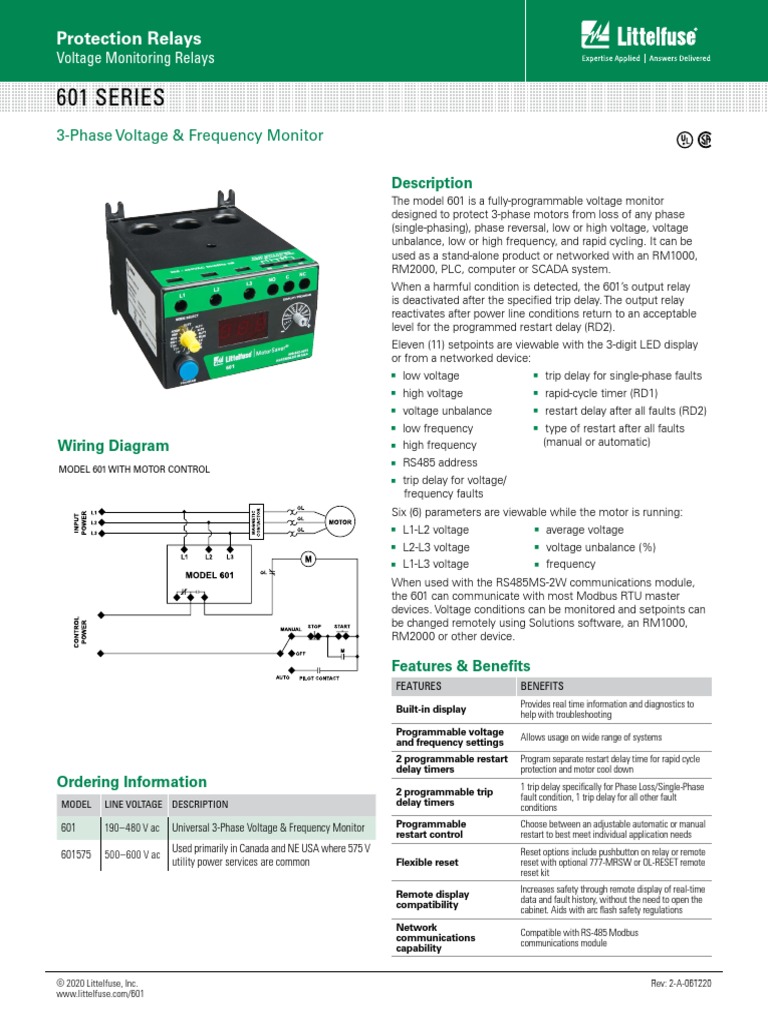 601 Data Sheet | PDF | Relay | Computing