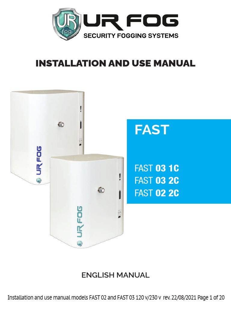 Manual FAST 02 03 Ur Fog | PDF | Power Supply | Humidity