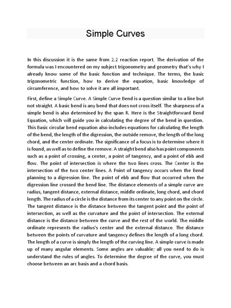 Simple Curves (Part 1) | PDF | Trigonometric Functions | Tangent
