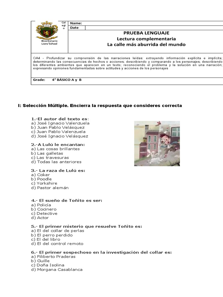 Lectura La Calle Más Aburrida Del Mundo 2023 | PDF