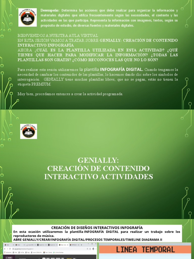 Sesión 2 Genially - Creación de Contenido Creativo Infografía | Descargar gratis PDF | Fonógrafo ...