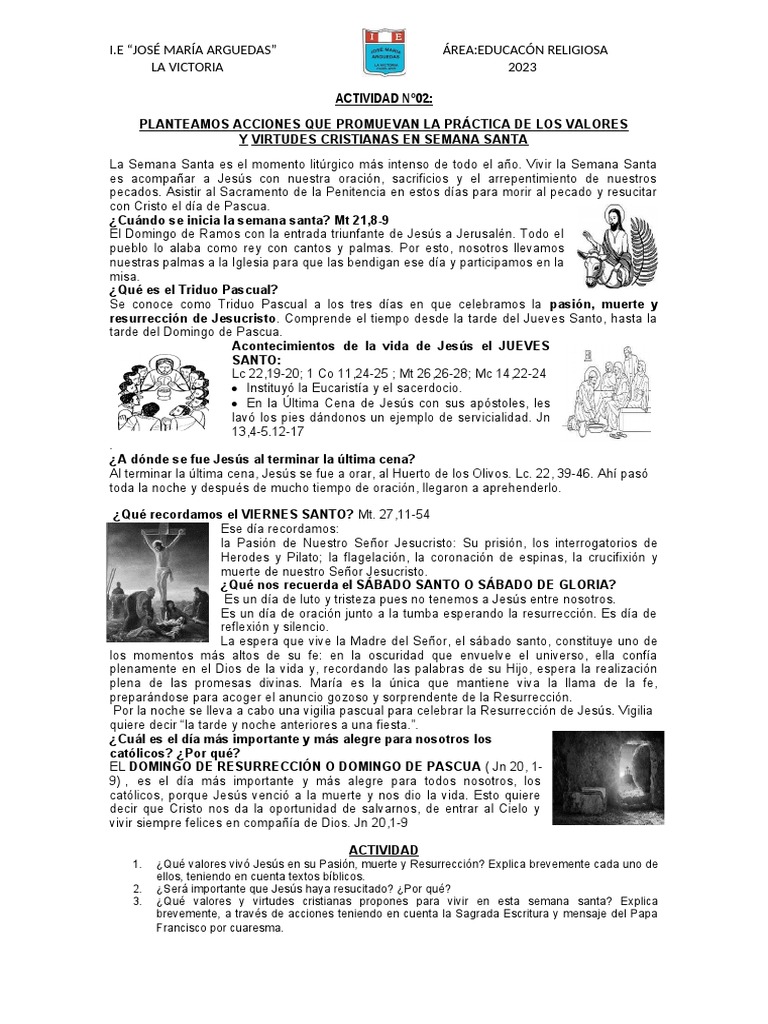 3abril 2023 | PDF | Pascua de Resurrección | La resurrección de Jesús