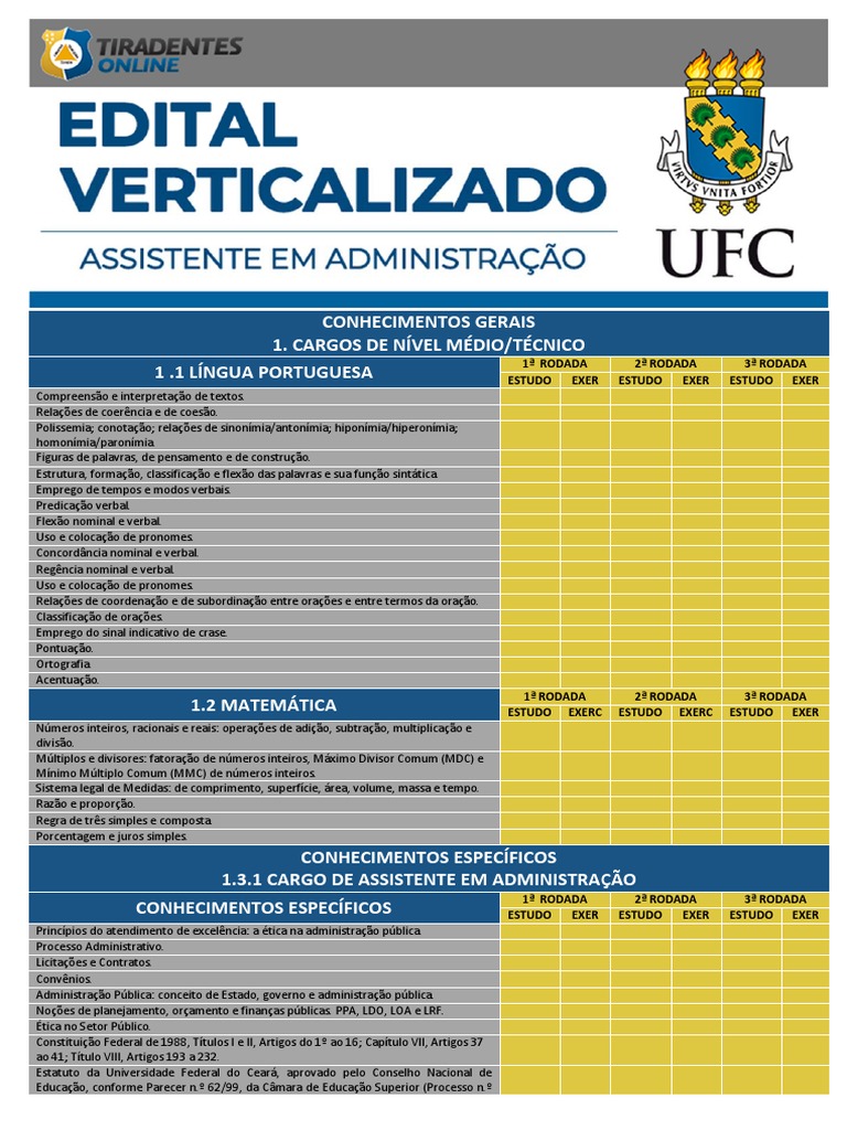 PDF - Edital Verticalizado Assistente em Administracao | PDF ... PDF - Edital Verticalizado Assistente em Administracao | PDF ...