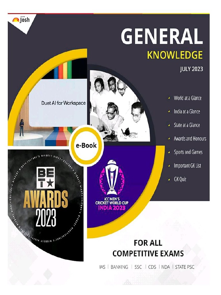 Josh-General-Knowledge JULY-2023 | PDF