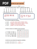 Clase 26. Unidad 2. Adiciones y Descomposiciones Numéricas. | PDF