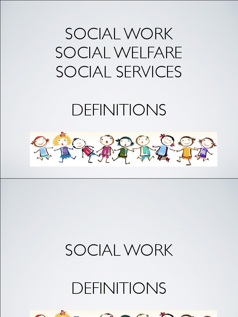 Social Work Social Welfare Social Services | PDF | Social Work | Profession