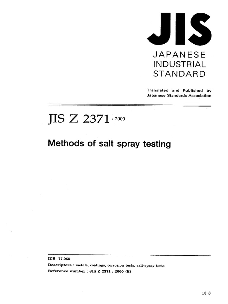 Jis Z 2371 en | PDF