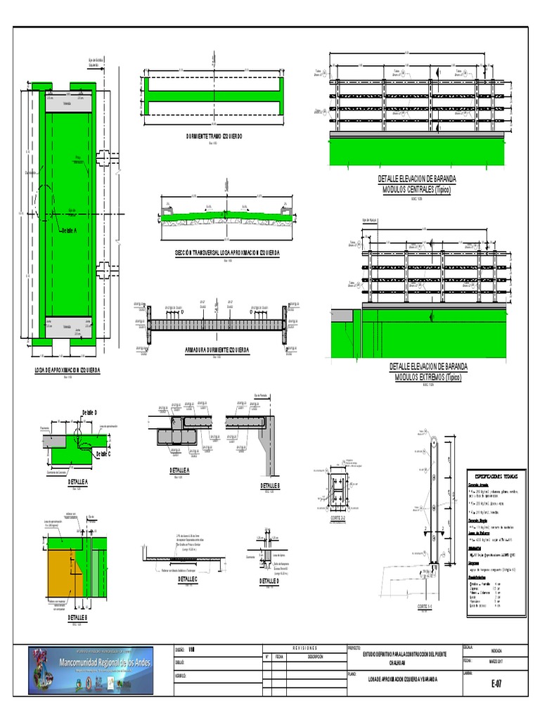 07-Losa de Aproximacion Izquierda y Baranda - Pte Challhuan-Losa de Aproximacion | PDF ...