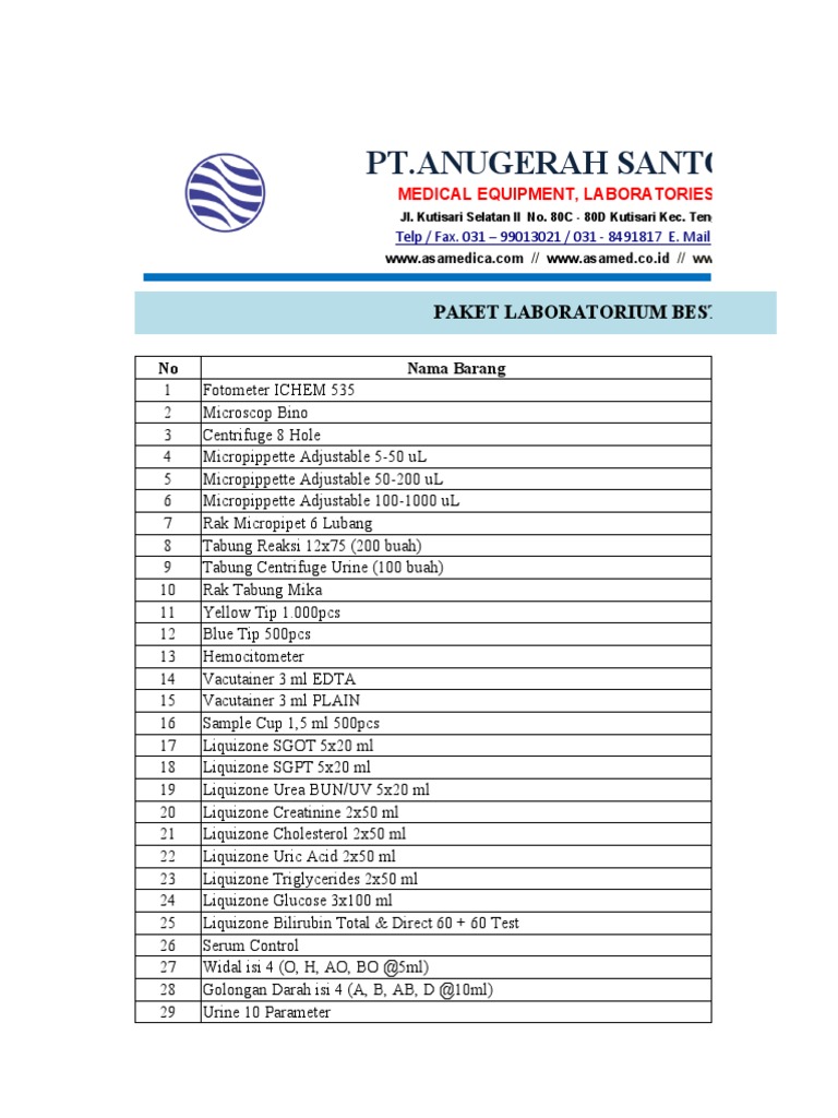 Paket Laboratorium - Fix 2022 | PDF | Physiology | Chemistry