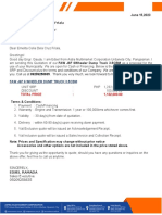 Isuzu QLR77E Vehicle Quotation | PDF | Finance & Money Management | Law
