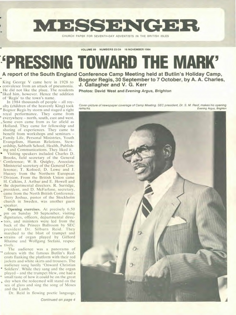 Messenger: 'Pressing Toward The Mark' | PDF | Jesus | Eucharist