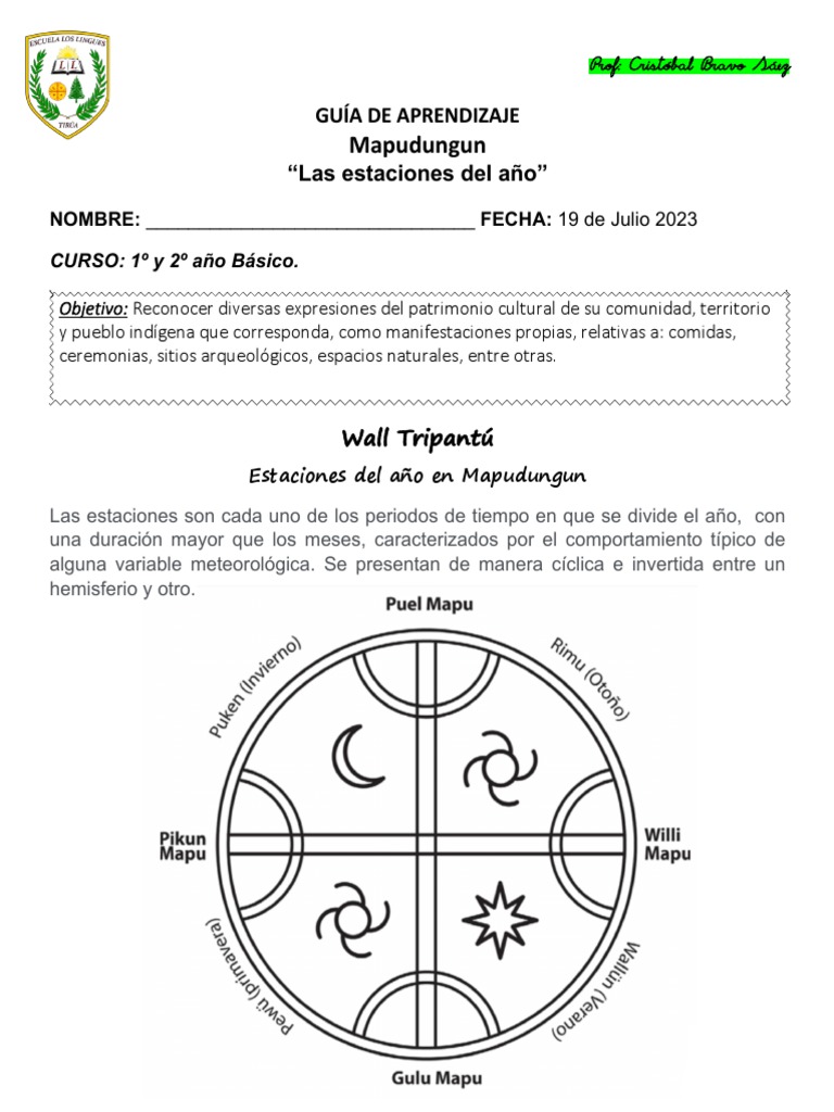 Estaciones del Año en Mapudungun | PDF