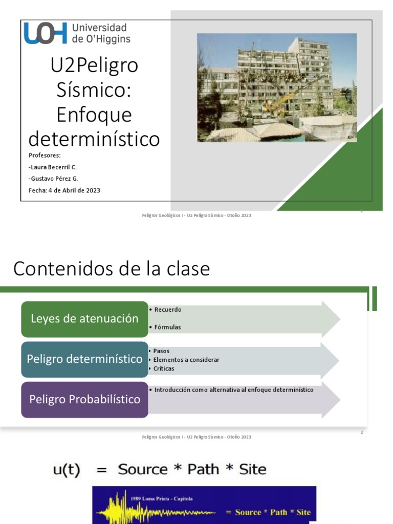 Enfoque Determinístico en Peligro Sísmico | PDF | Temblores | Geología