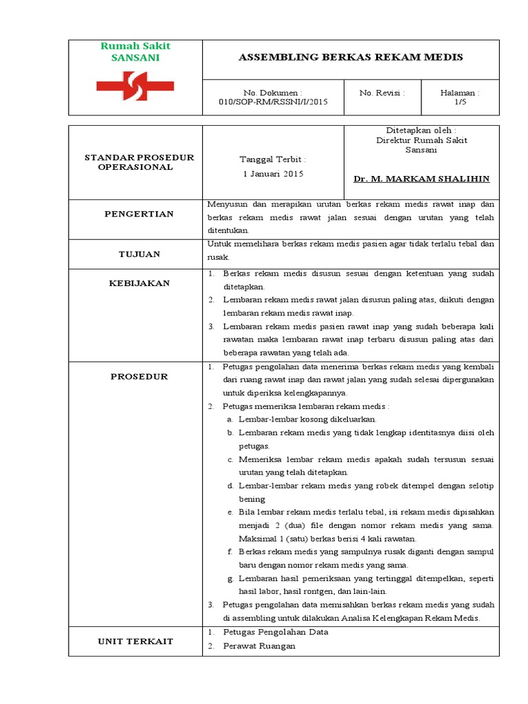 SOP Assembling | PDF