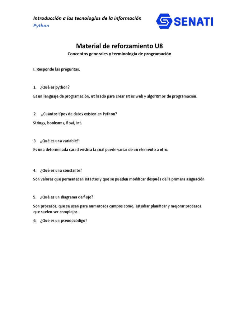 Material de Reforzamiento U8 (1) TI | PDF