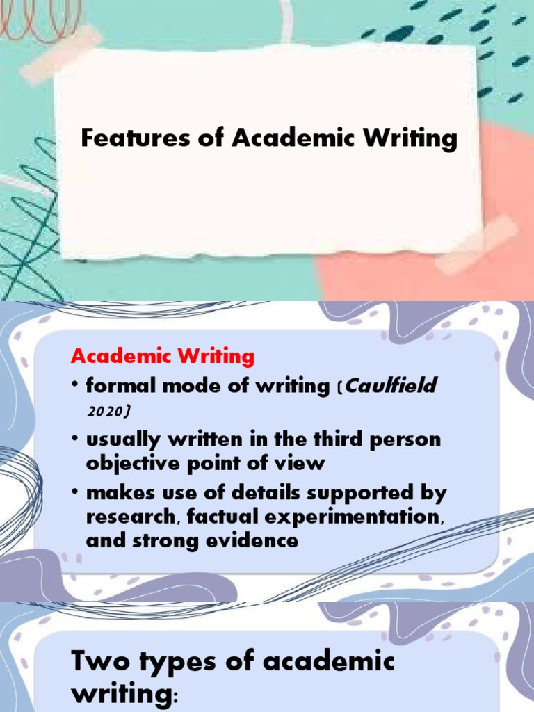 Features of Academic Writing | PDF