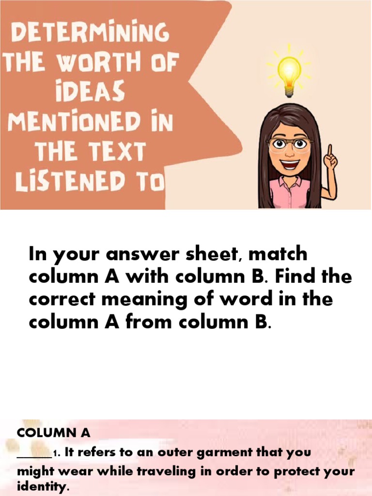 Evaluating Ideas for Better Comprehension | PDF | Information | Concept