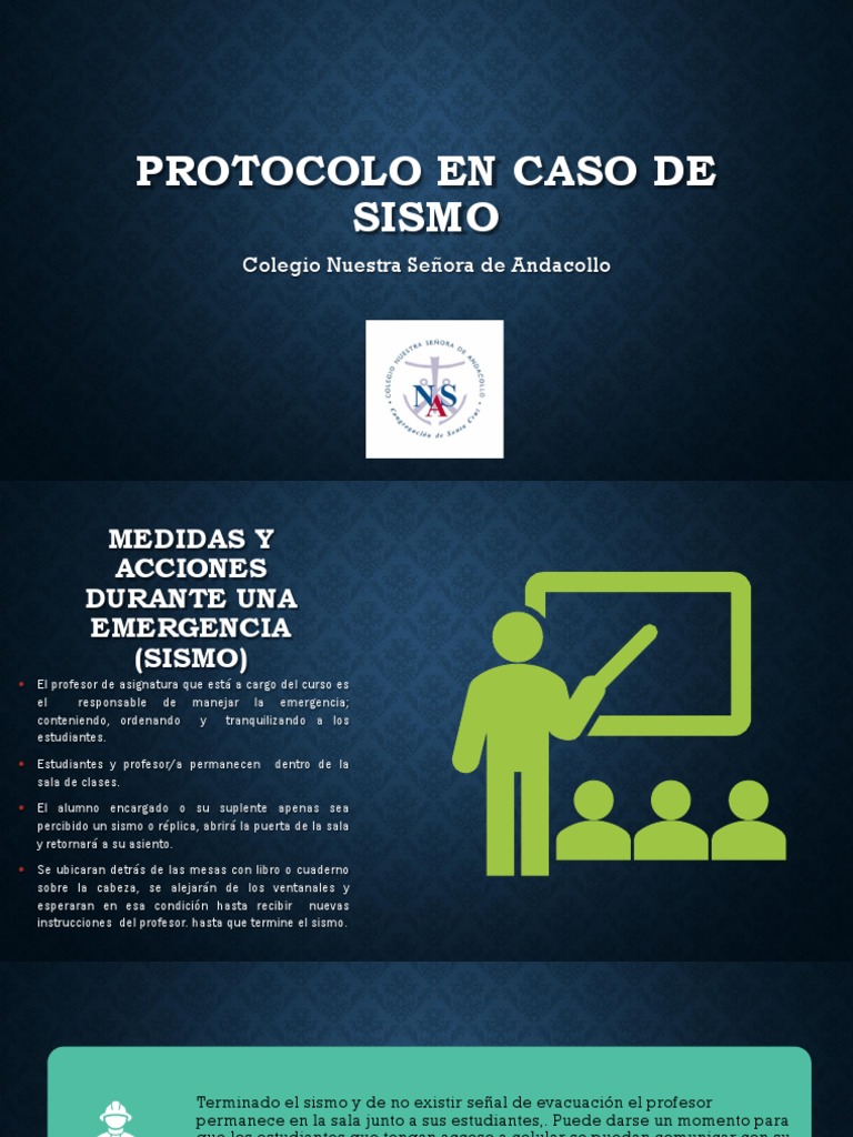Protocolo en Caso de Sismo | PDF