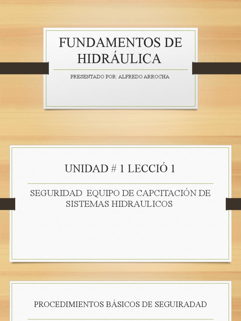 Fundamentos de Hidráulica | PDF | Presión | Motores