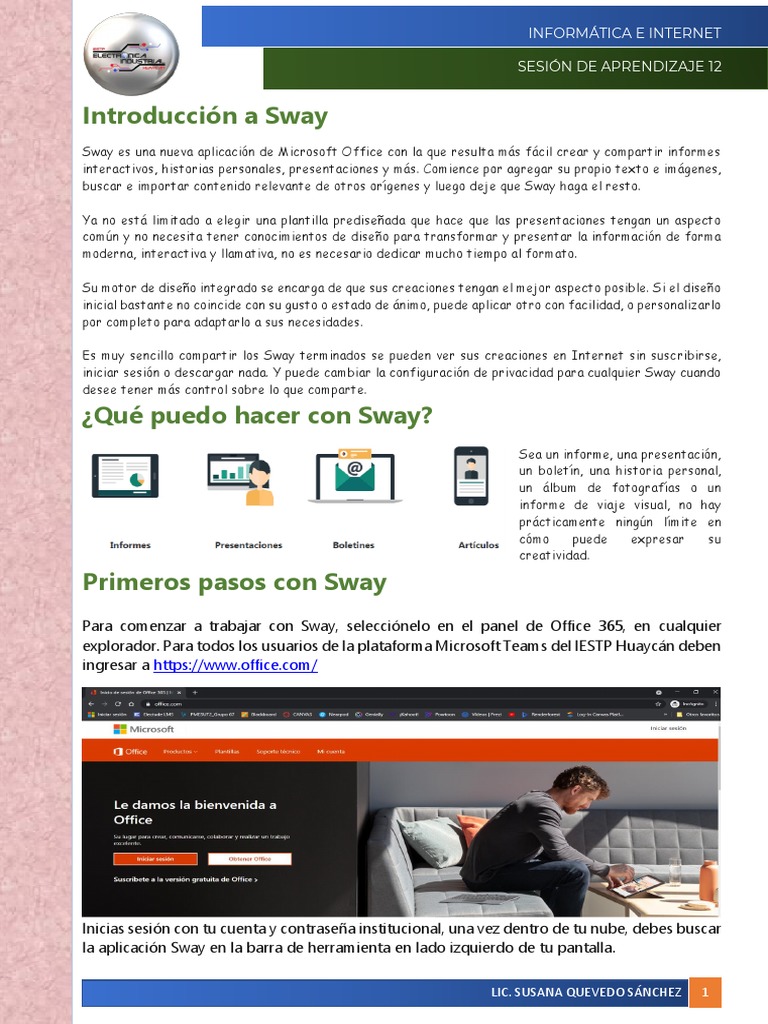 S A Microsoft Sway | PDF | Microsoft Office | Microsoft